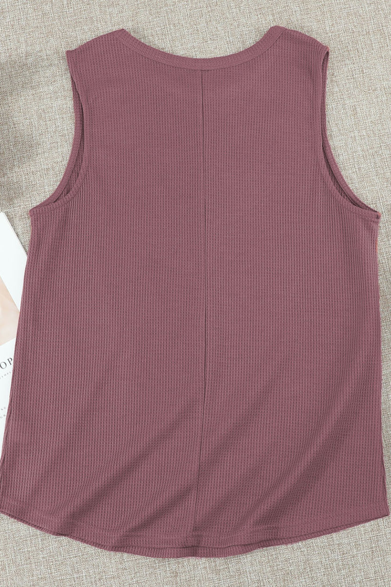 Crew Neck Waffle Tank – La Boutique Dacula