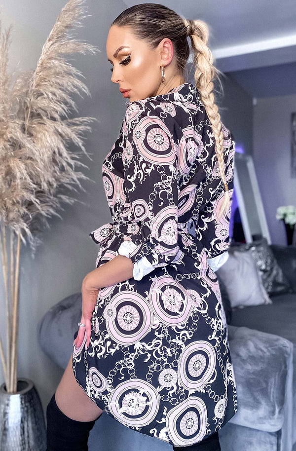 Sharlene Printed Half Sleeve Mini Dress – La Boutique Dacula